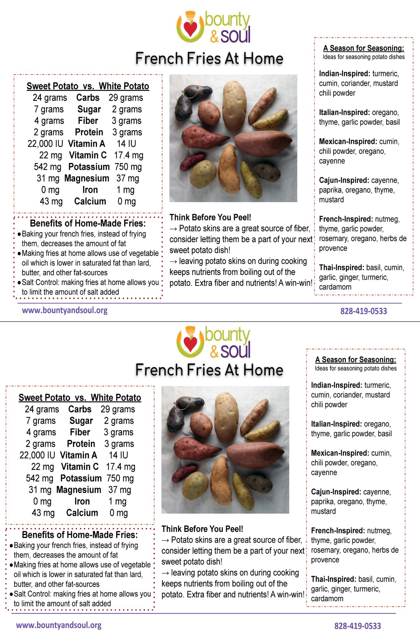 French Fries at Home | Bounty & Soul